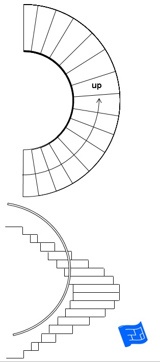 Curved Staircase Floor Plan | Viewfloor.co Curved Staircase Floor Plan | Viewfloor.co